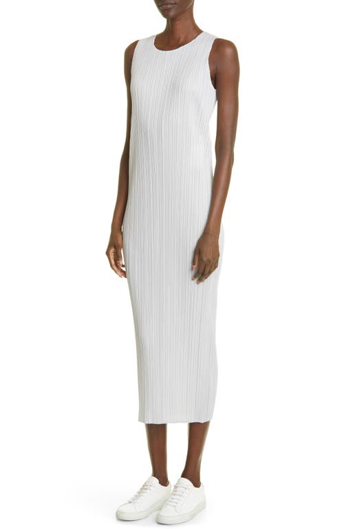 ISSEY MIYAKE Pleats Please Issey Miyake Basics Pleated Midi Dress